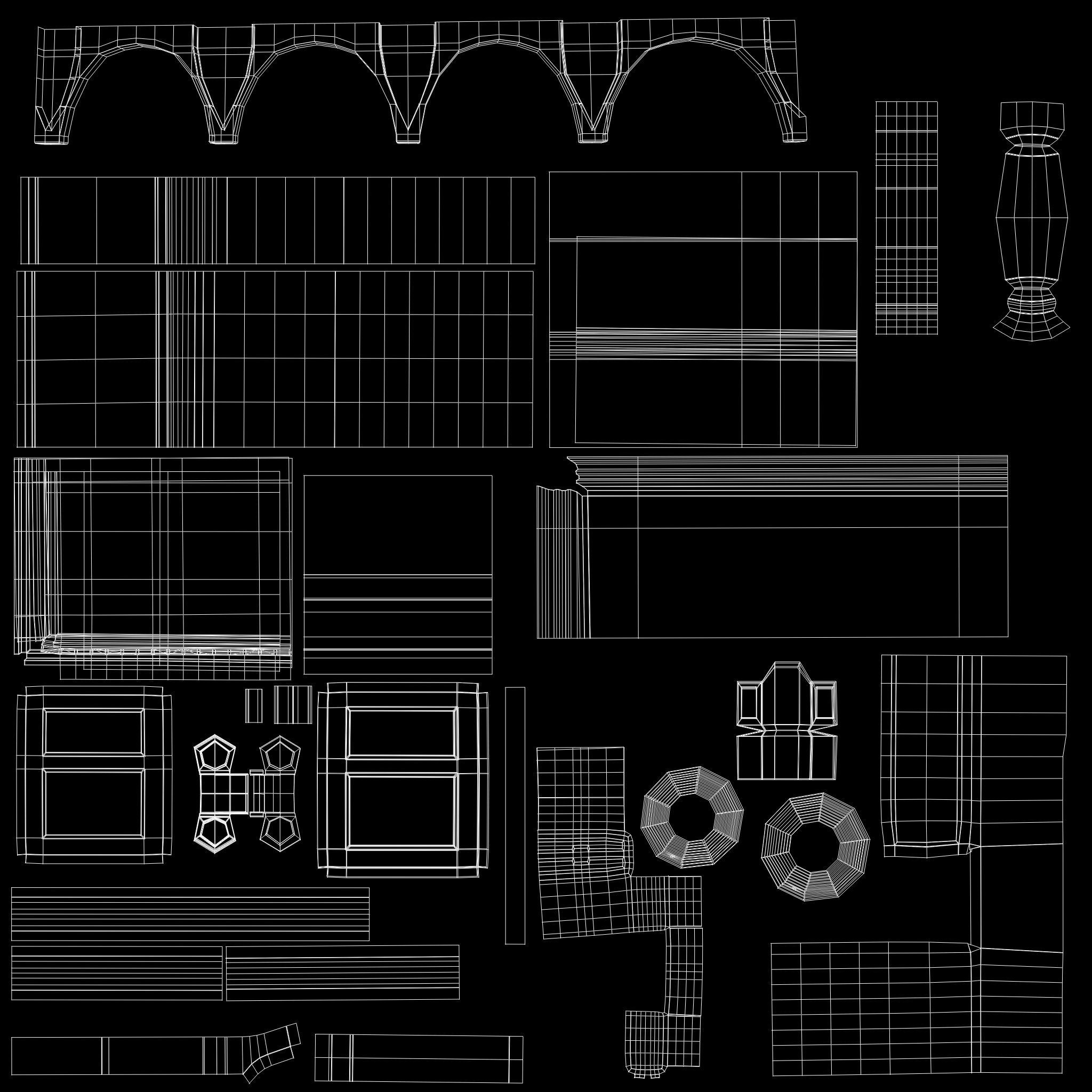 Display Cabinet With 3 textures and UV map 3D model | CGTrader