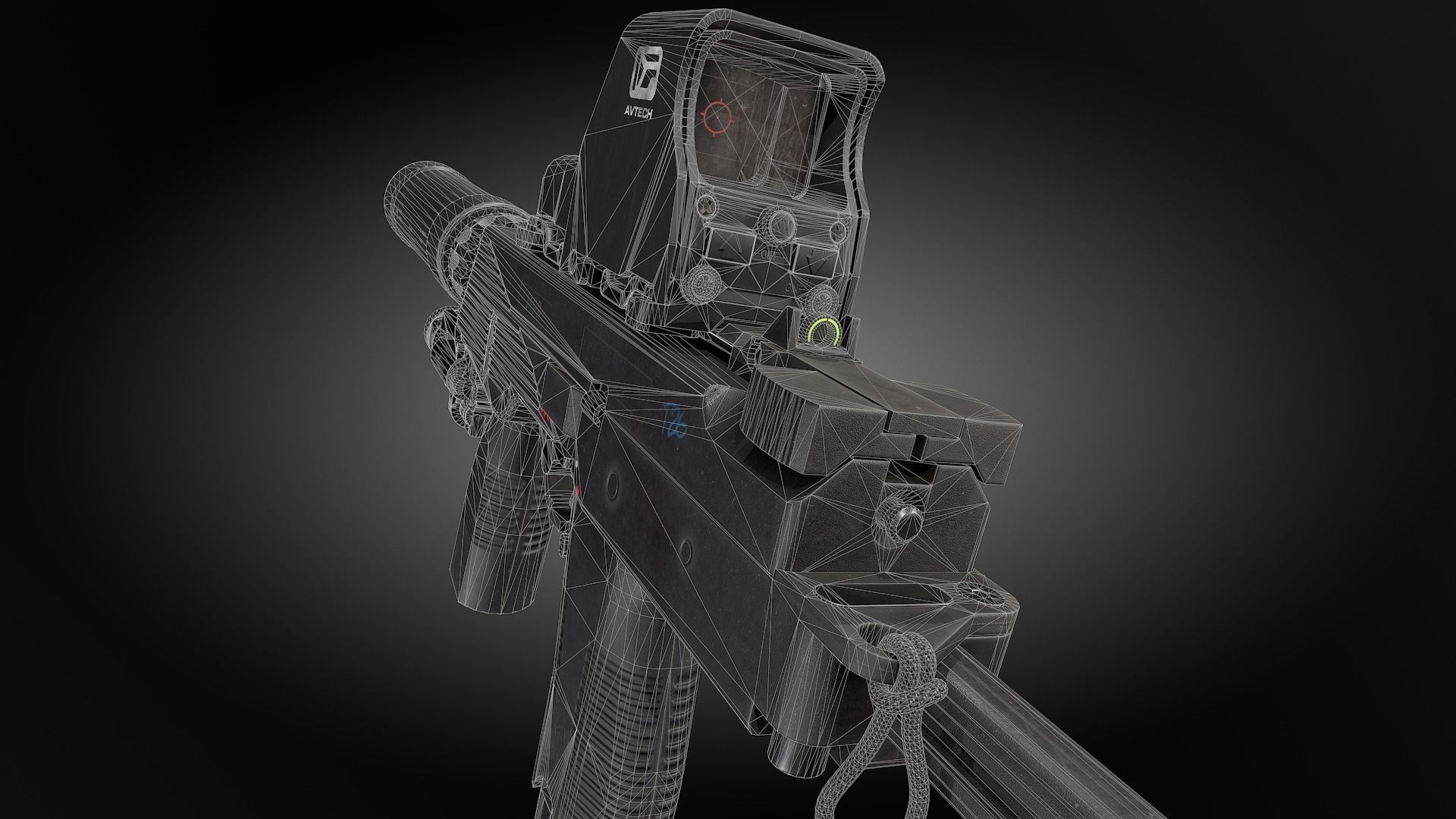 3D model MP9 SUBMACHINE GUN VR / AR / low-poly | CGTrader