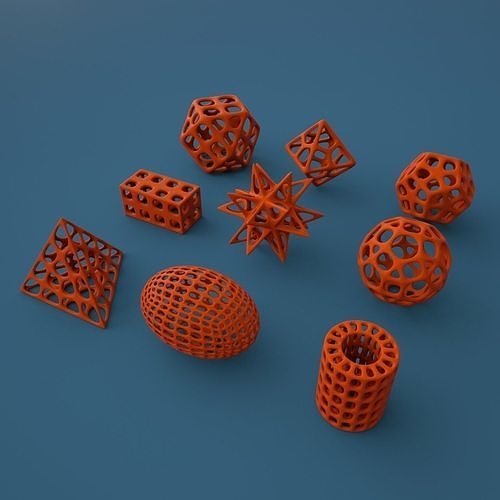 Standard geometric primitives 2 3D model 3D printable | CGTrader