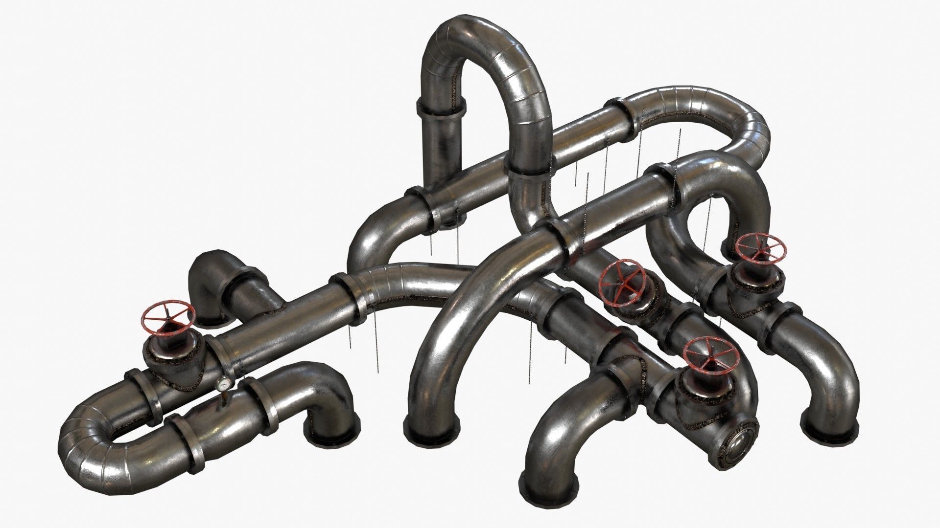 Pipes Modular Kit Collection VR / AR / low-poly | CGTrader