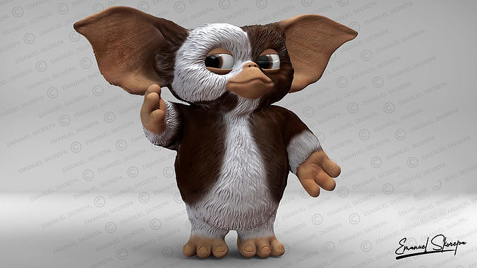 Gizmo gremlin with big ears 3D model 3D printable | CGTrader