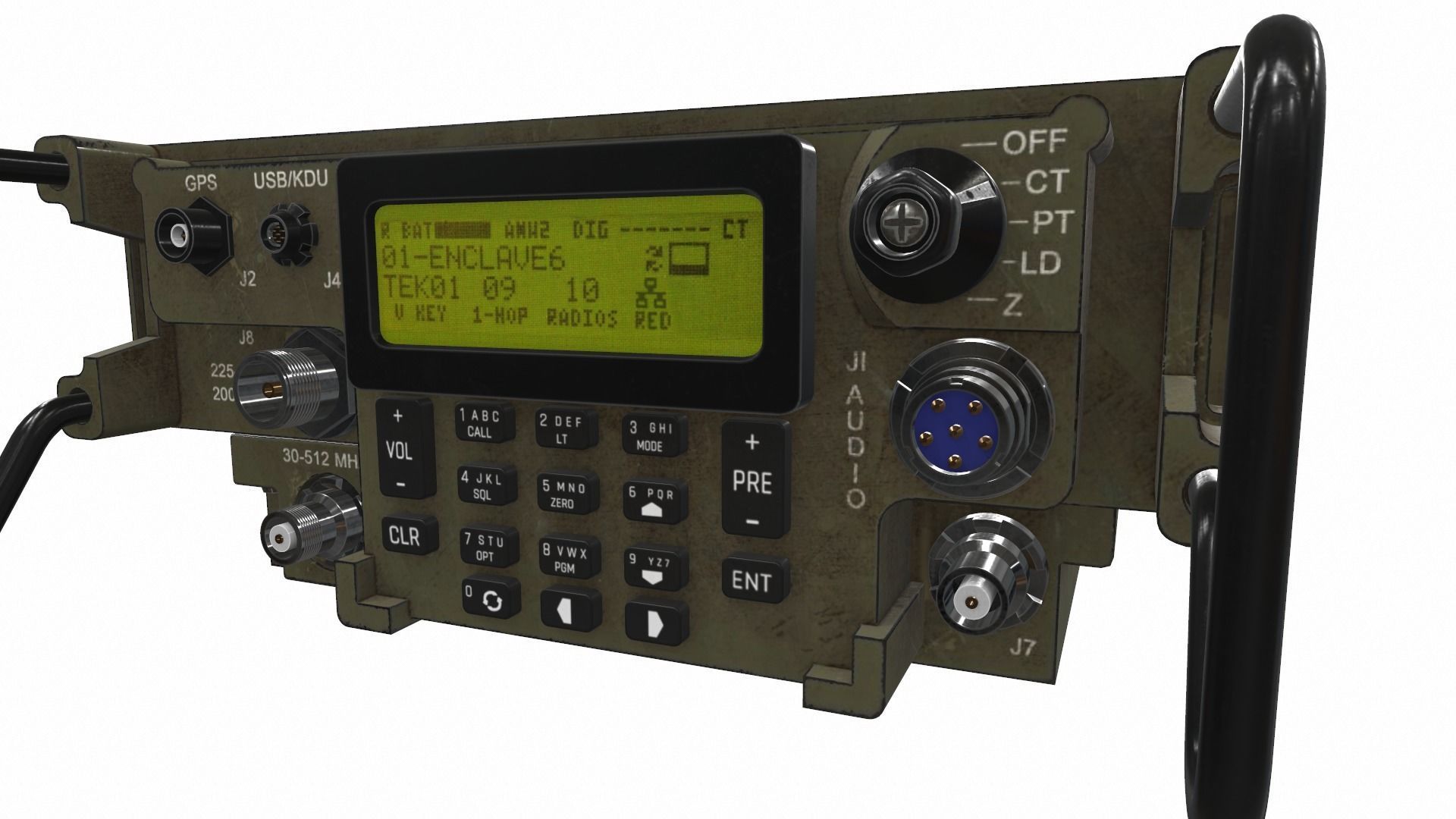 Radio military AN PRC-117G 3D model | CGTrader