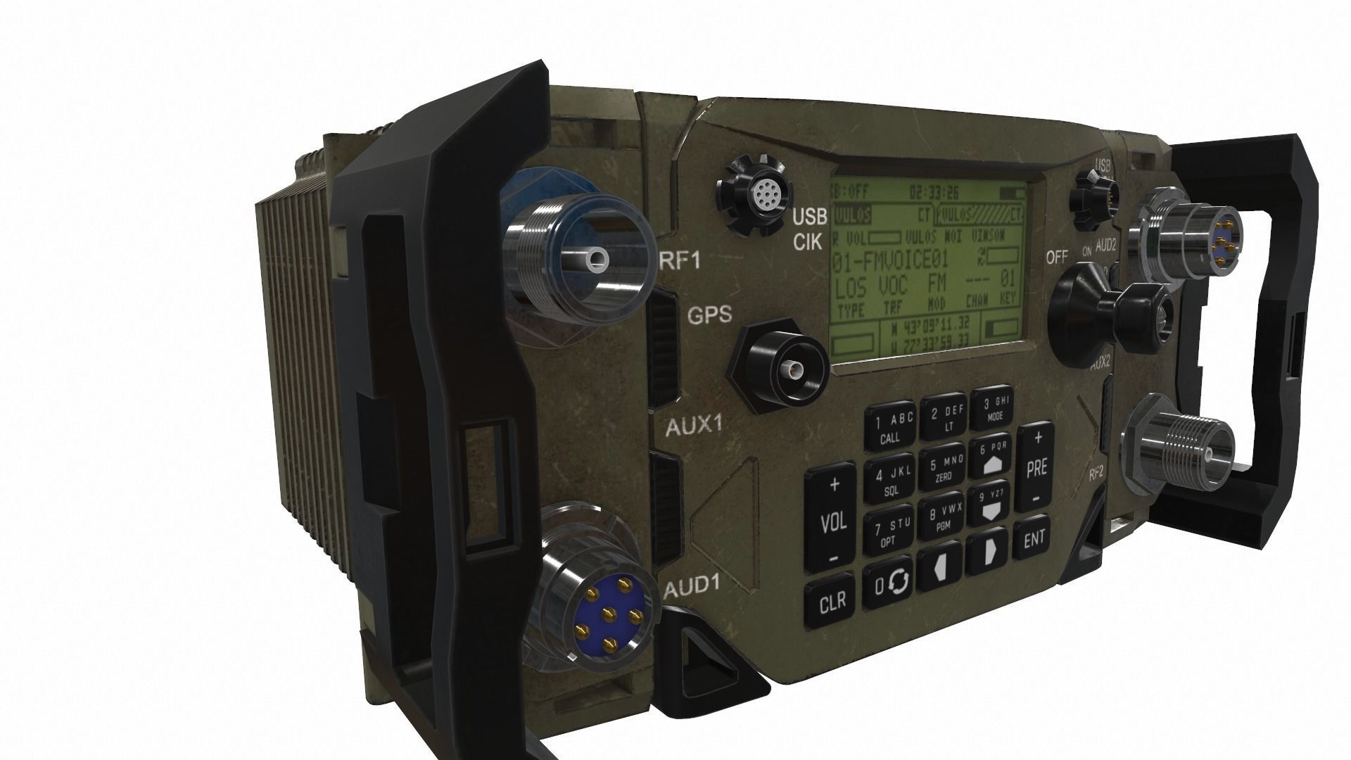 Radio military AN PRC-158 3D model | CGTrader