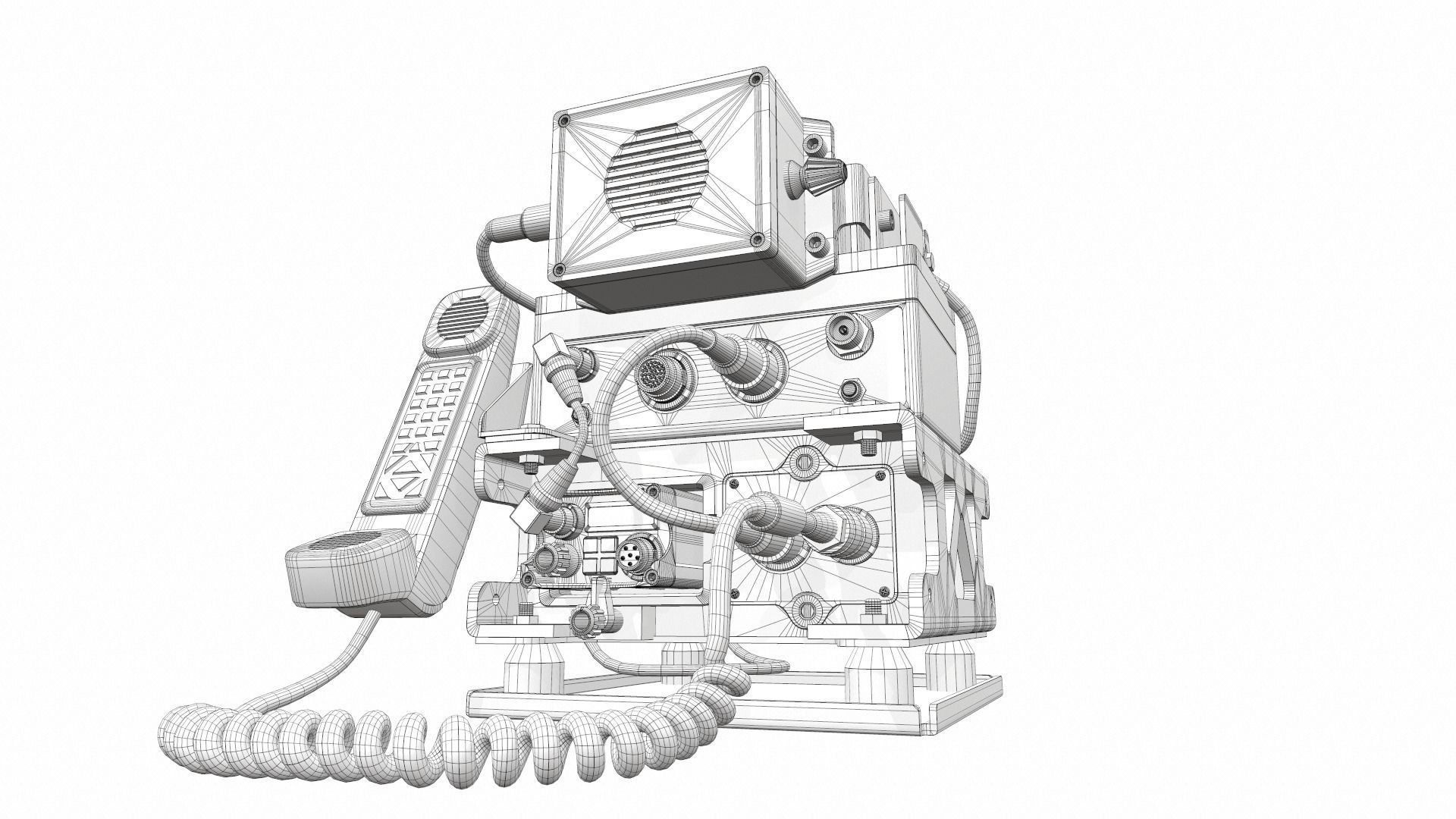 Radio military AN PRC-2082 tactical unit 3D model | CGTrader