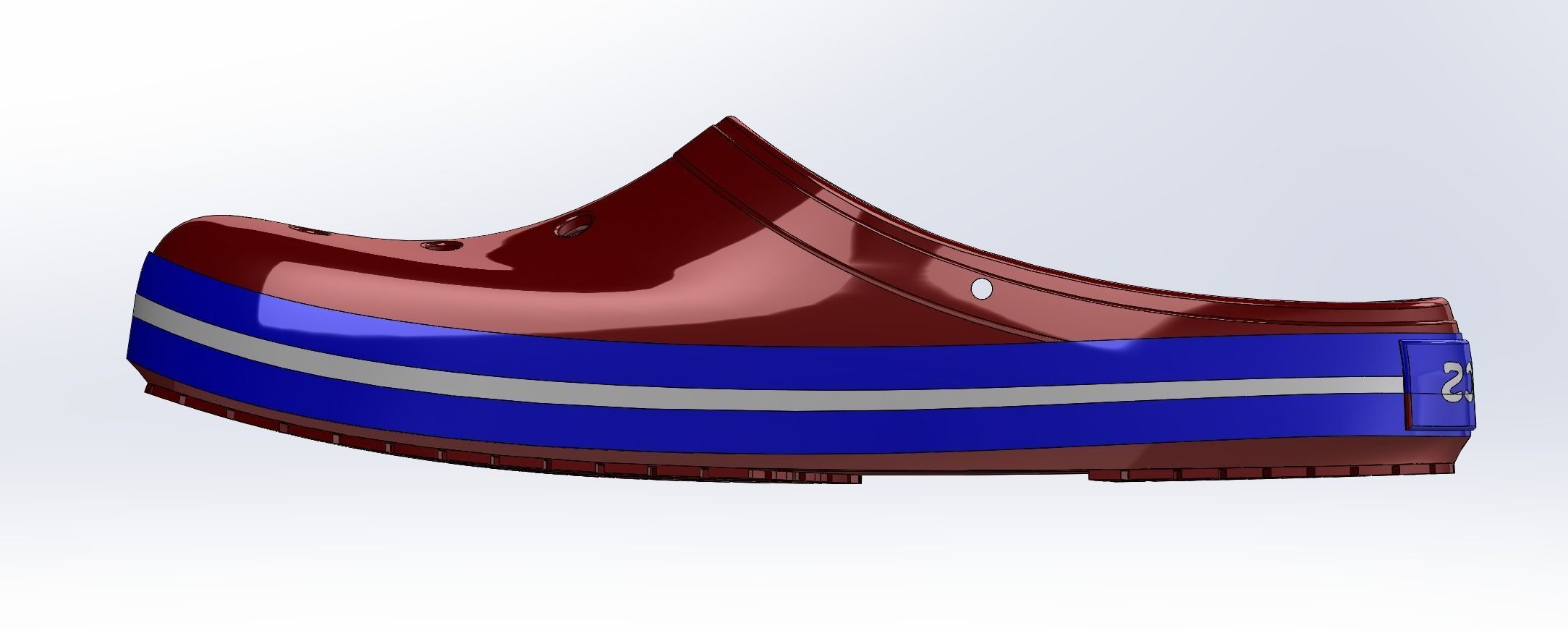 Crocs Shoe - SolidWorks 3D model | CGTrader