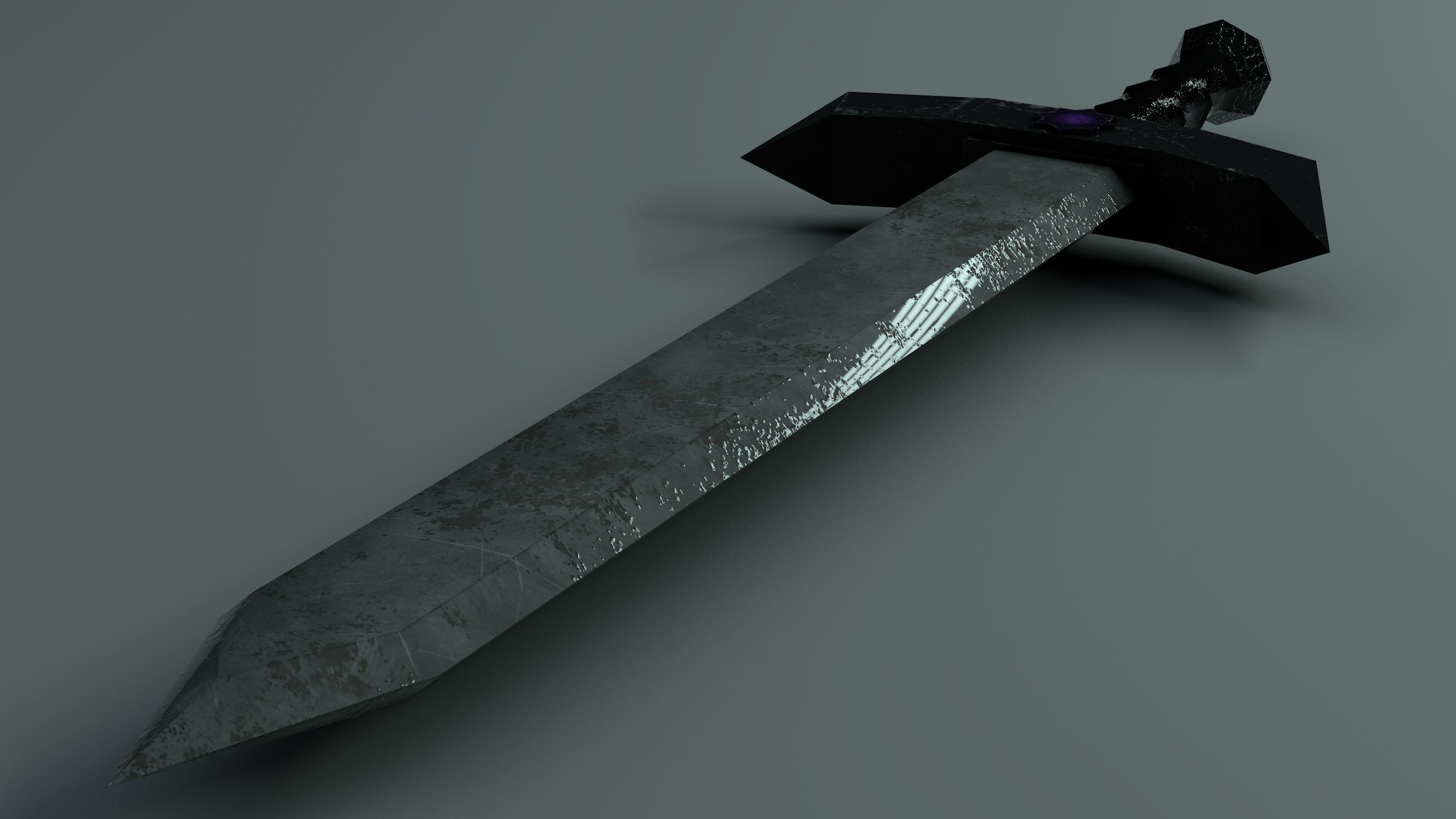 low-poly sword free VR / AR / low-poly 3D model rigged | CGTrader