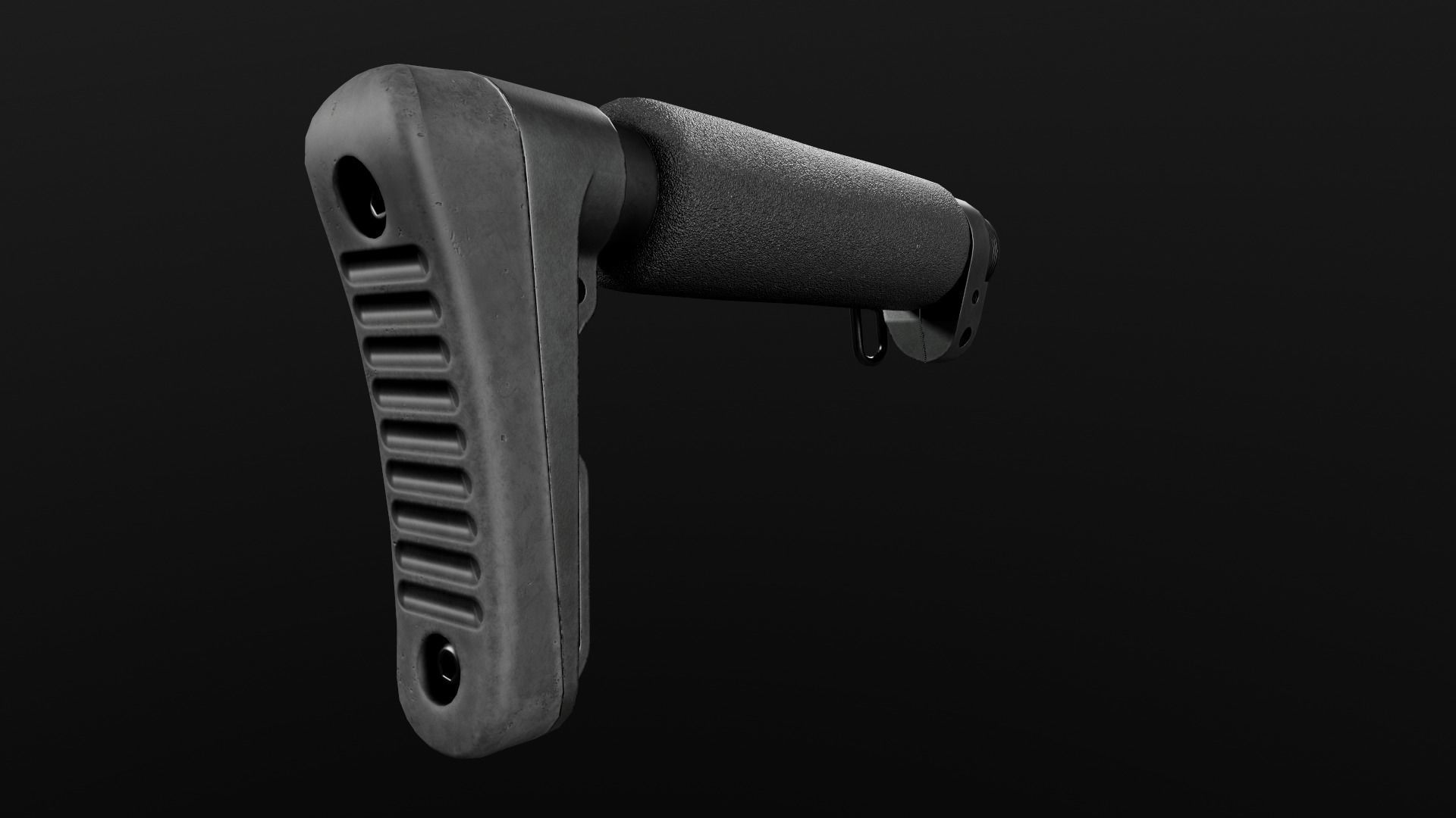 3D model ACE Ultra Lite AR15 Entry Length Stock VR / AR / low-poly ...