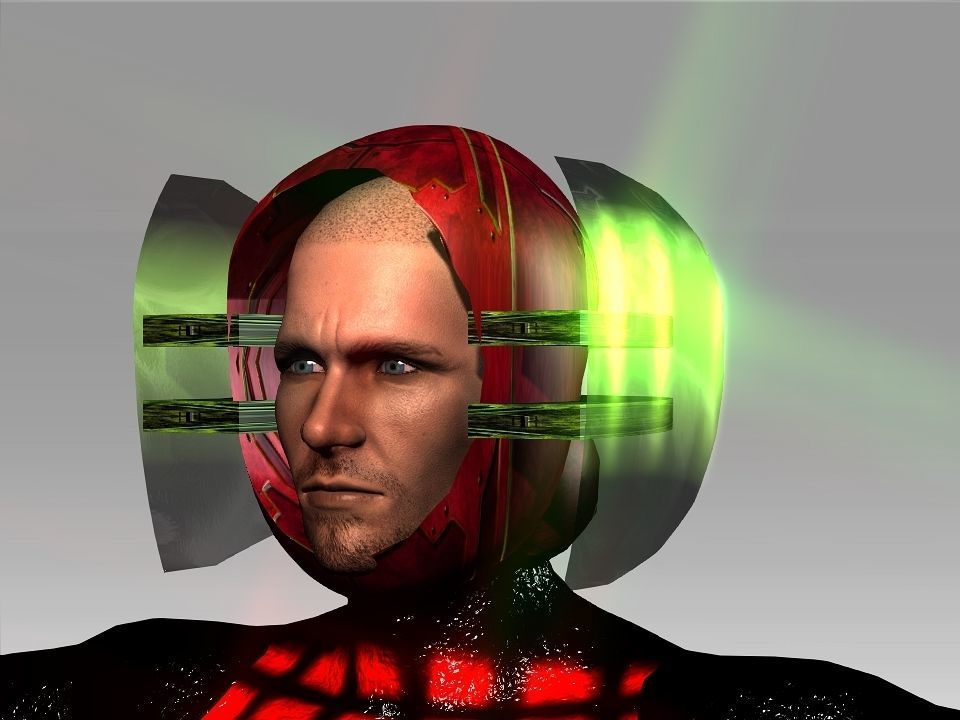 3D model Open Mask Tech Helmet VR / AR / low-poly animated | CGTrader