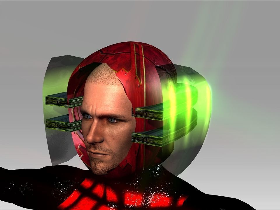 3D model Open Mask Tech Helmet VR / AR / low-poly animated | CGTrader