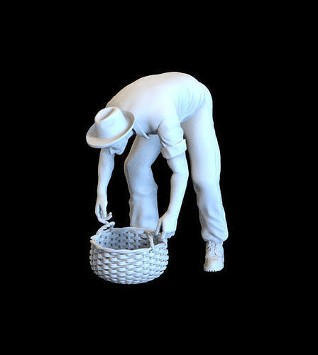 working man 3D model 3D printable | CGTrader