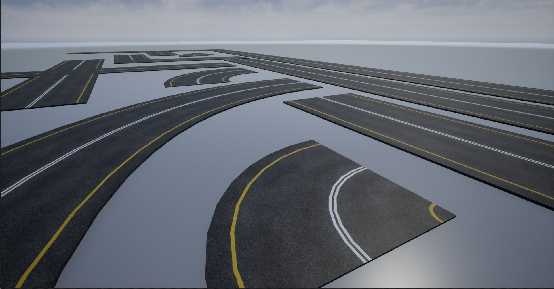 3D model Modular Highway Road PBR VR / AR / low-poly | CGTrader