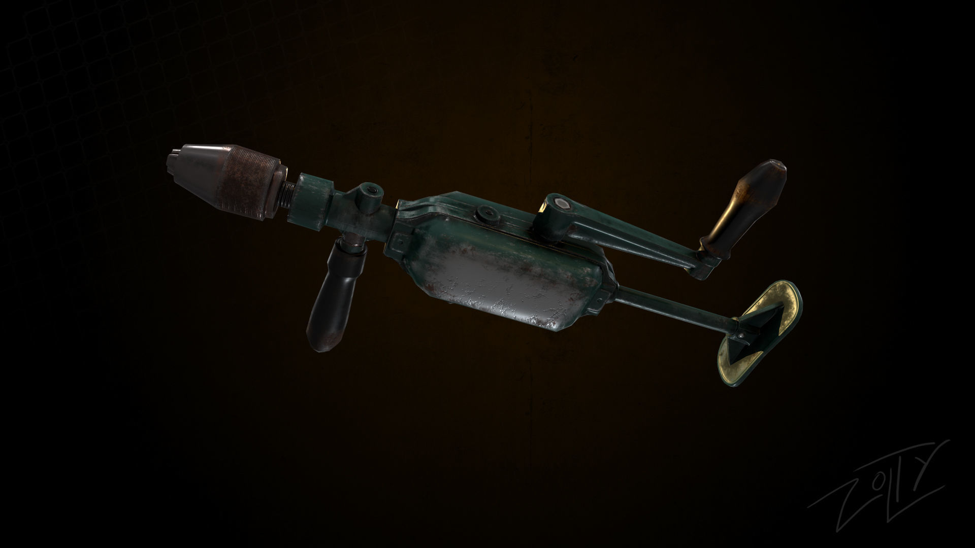 3D model Drill game ready and pbr texture VR / AR / low-poly | CGTrader
