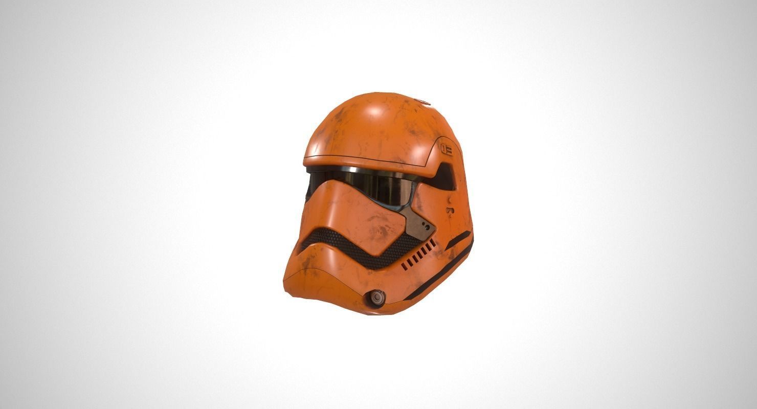3D model Star Wars Stormtrooper Helmet - Yellow Steel VR / AR / low ...