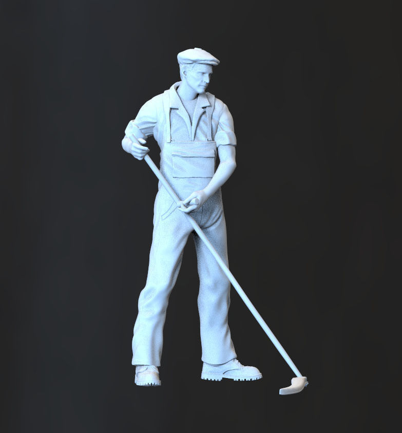 working people 3D model 3D printable | CGTrader