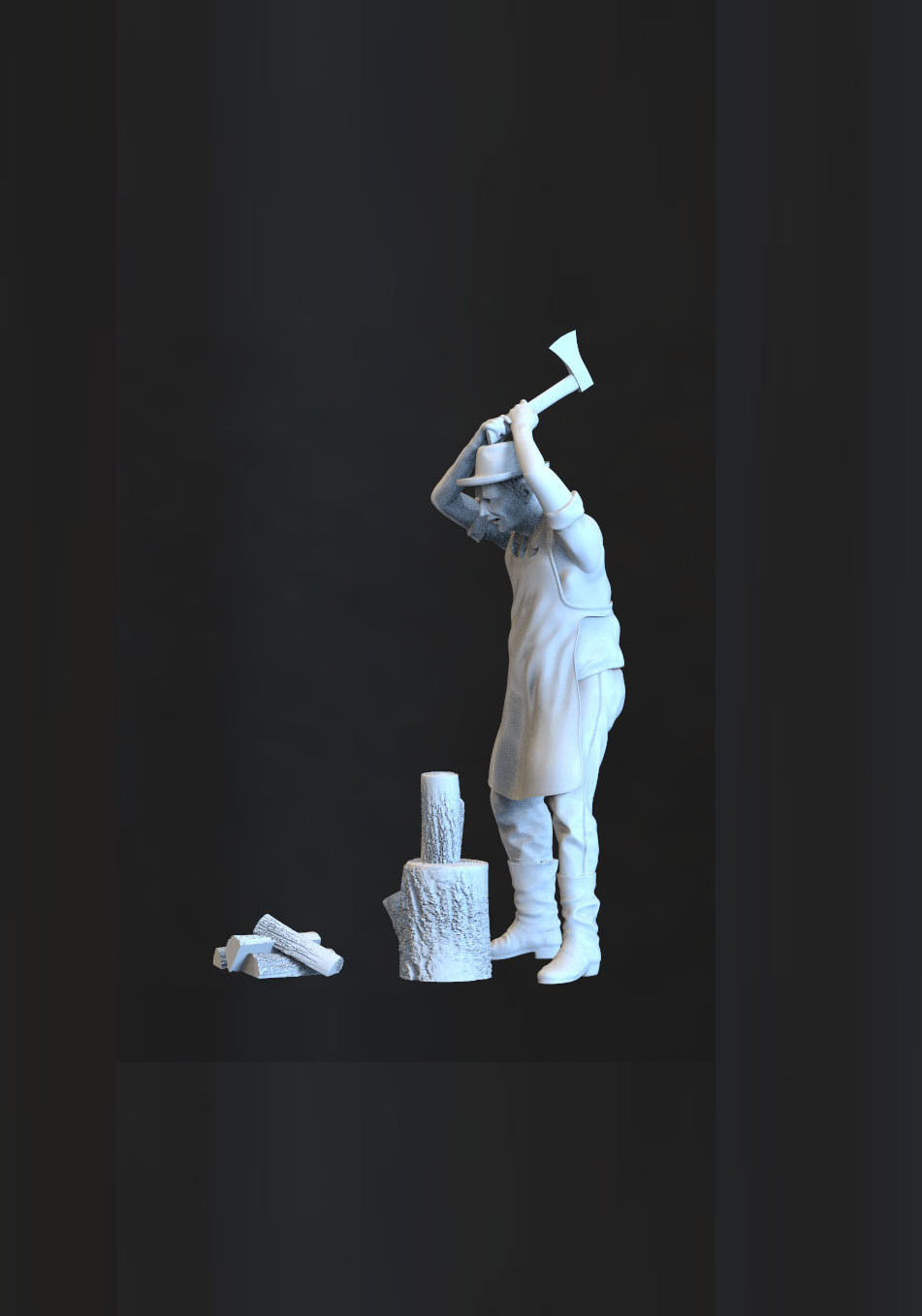 working people 3D model 3D printable | CGTrader
