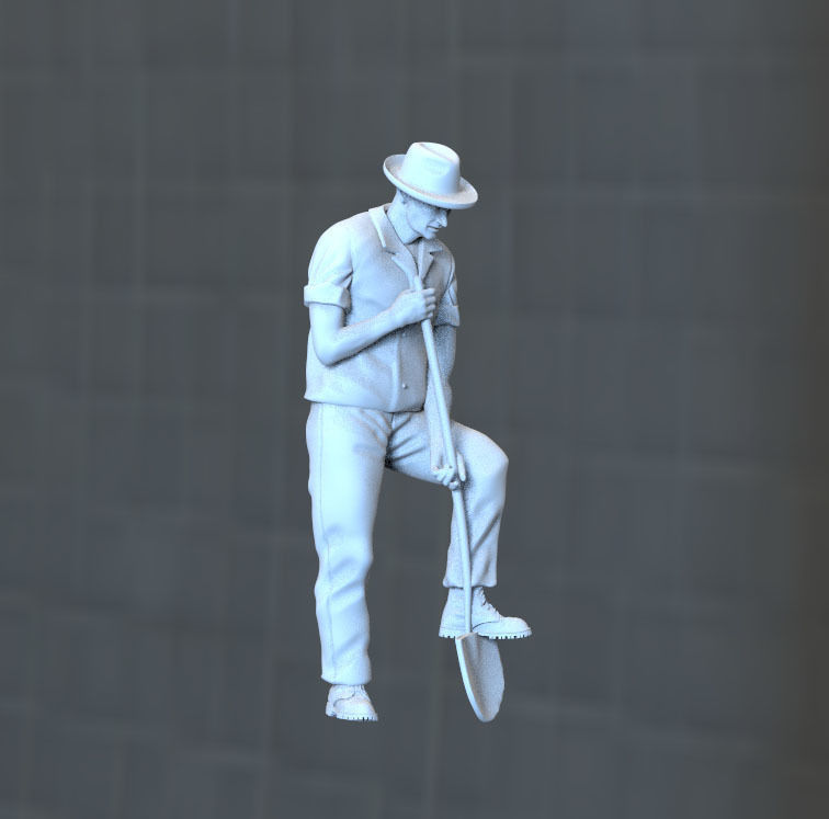 working people 3D model 3D printable | CGTrader
