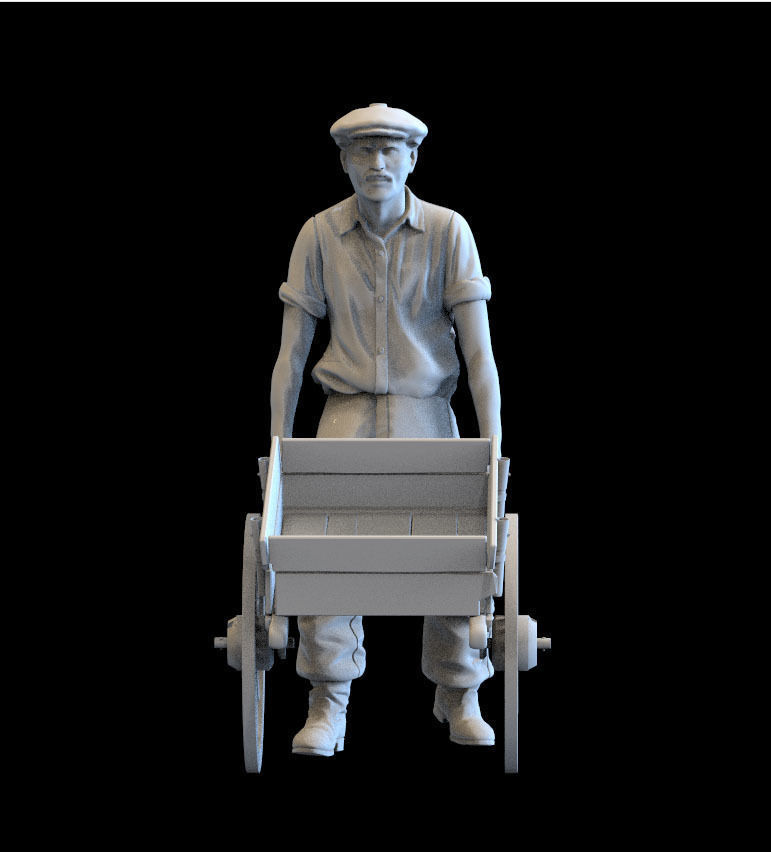 working people 3D model 3D printable | CGTrader