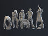 working people 3D model 3D printable | CGTrader