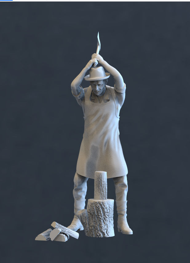 working people 3D model 3D printable | CGTrader