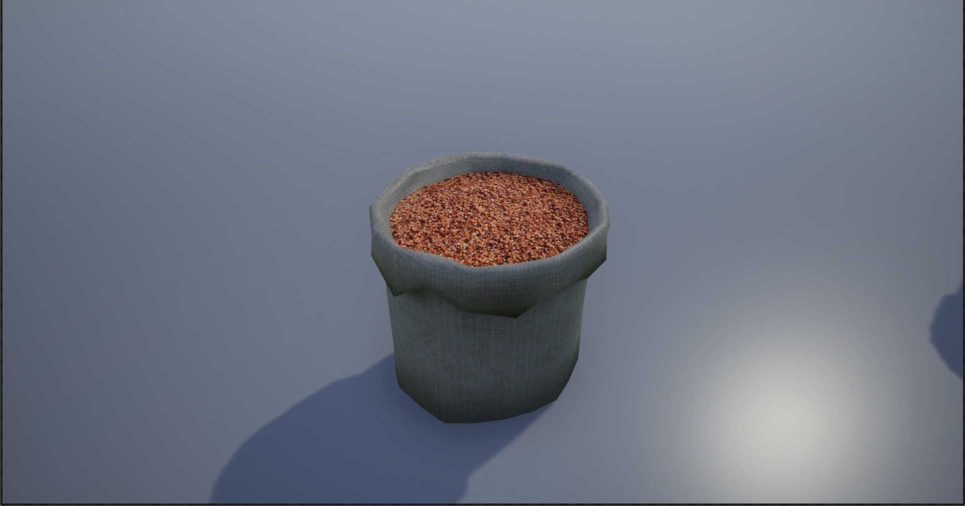 3D model Stacked Sacks and Sack of food and spice VR / AR / low-poly ...