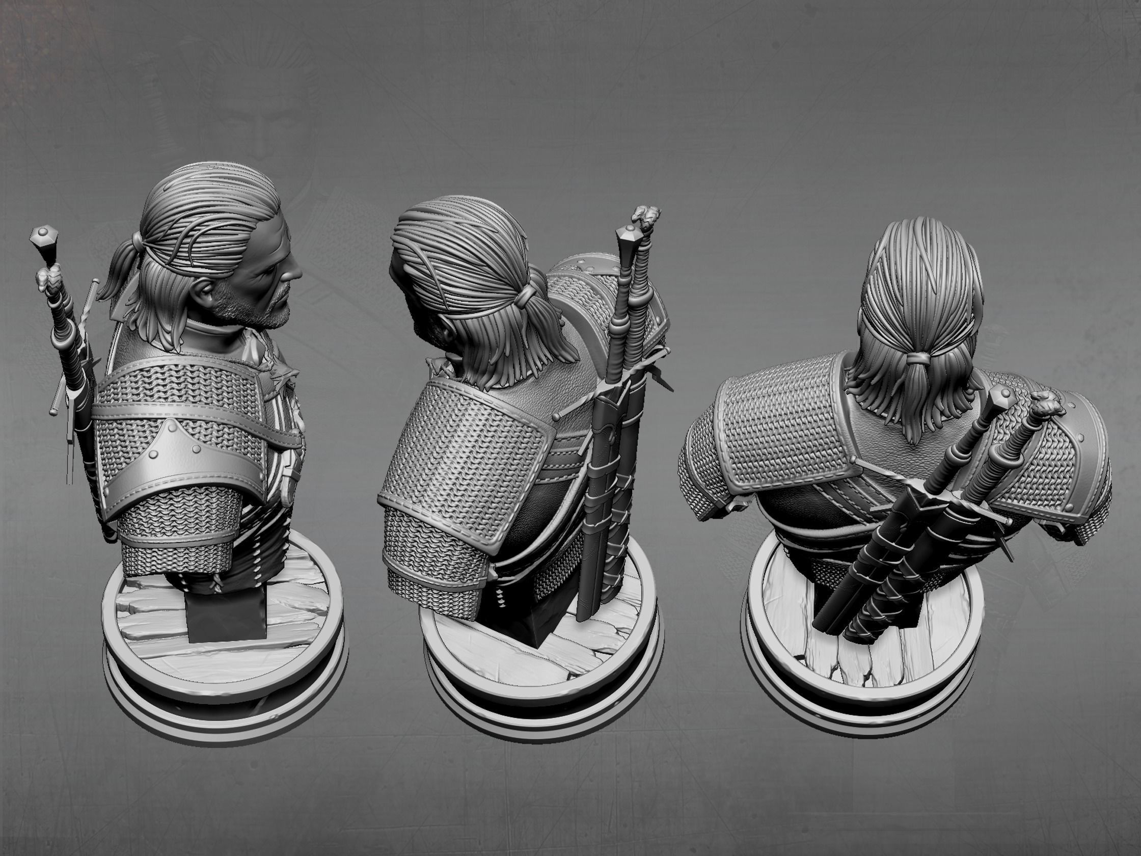 Witcher 3D model 3D printable | CGTrader