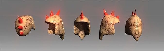 3D model Desert Giant Lizard Helmet VR / AR / low-poly | CGTrader