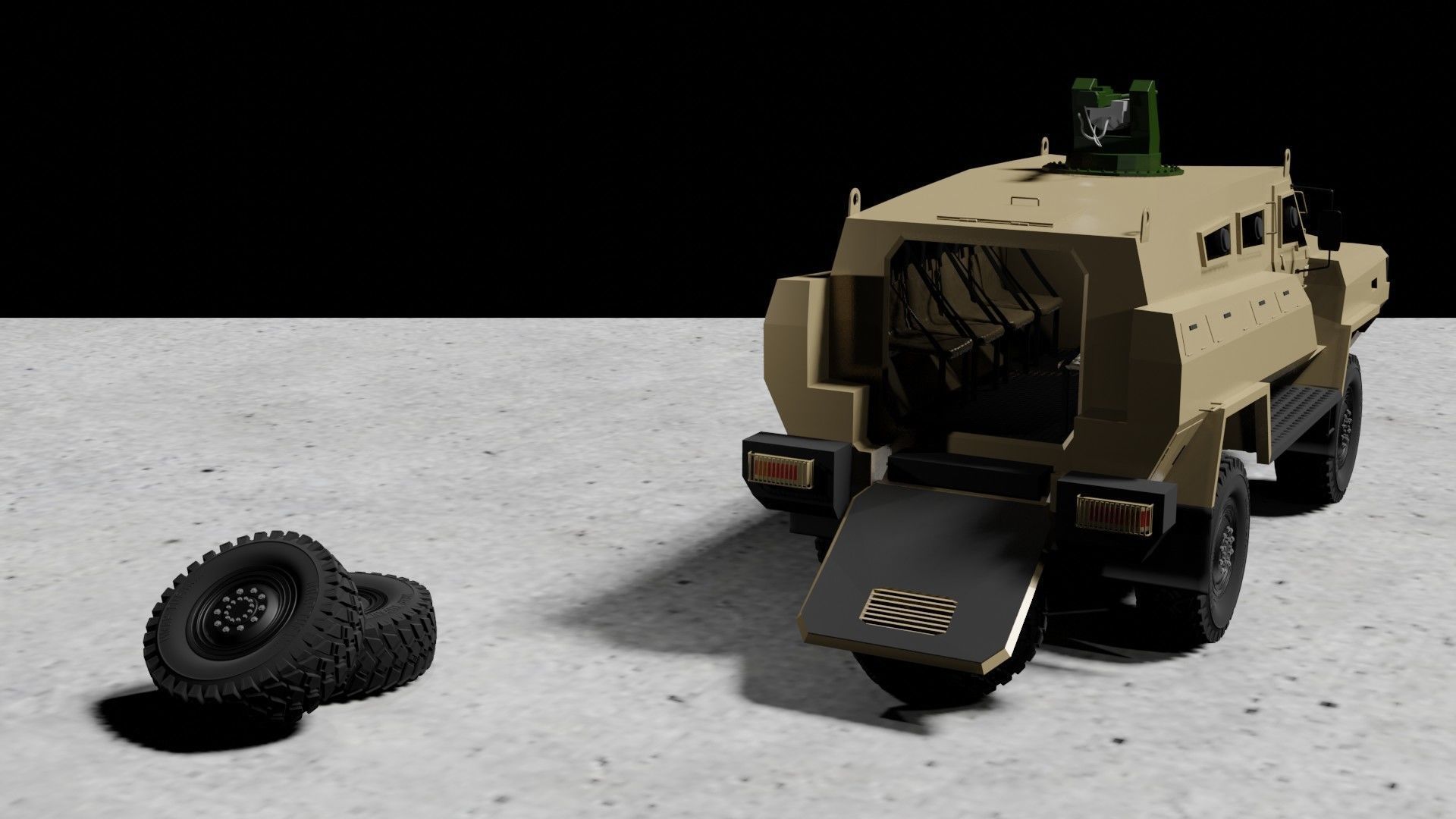 Tufan 4x4 MRAP Azerbaijan defense 3D model | CGTrader