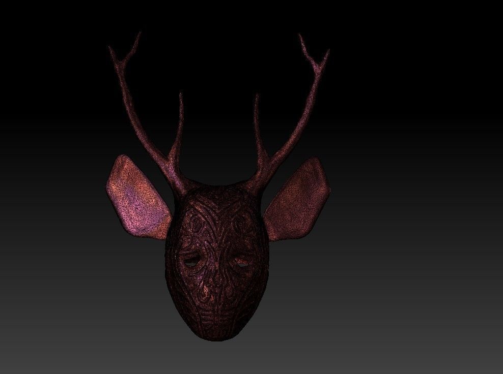 Witch mask 3d model 3D model 3D printable | CGTrader