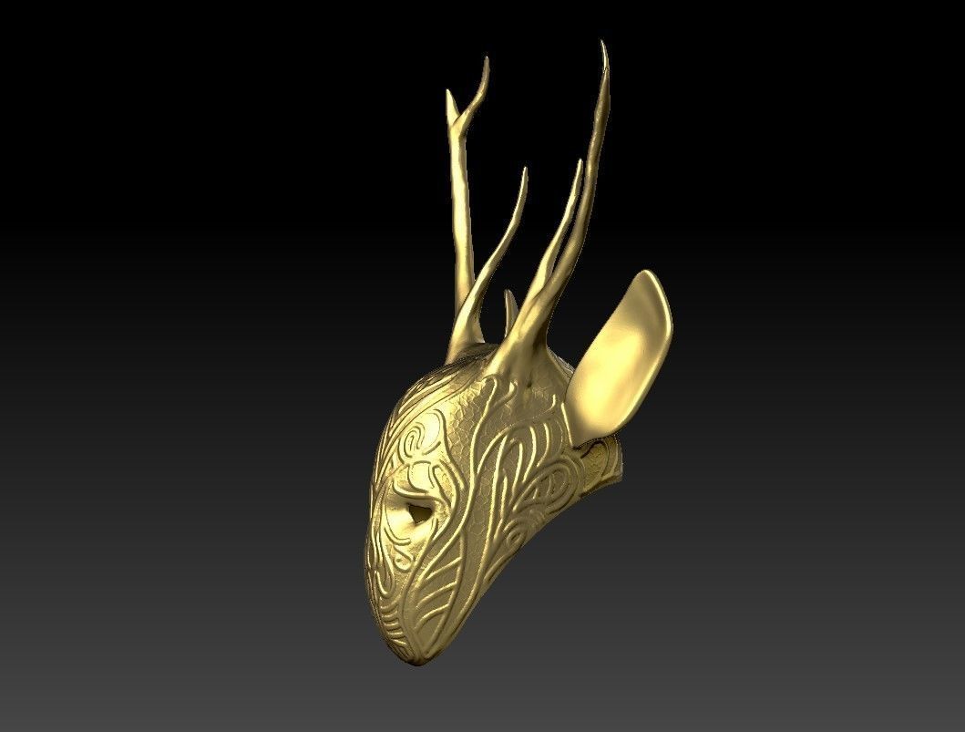 Witch mask 3d model 3D model 3D printable | CGTrader
