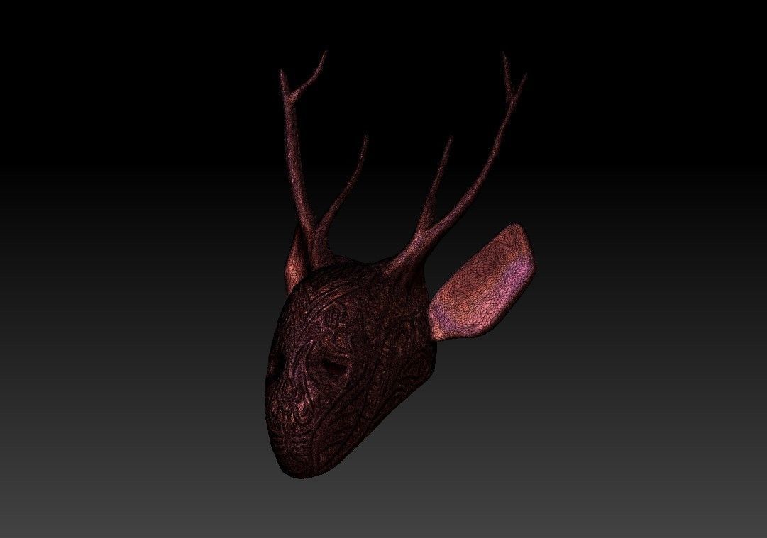 Witch mask 3d model 3D model 3D printable | CGTrader