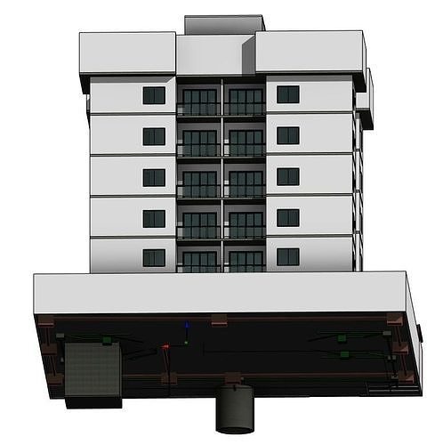 Architectural and hydrosanitary - Arquitetura e hidros REVIT 3D model ...