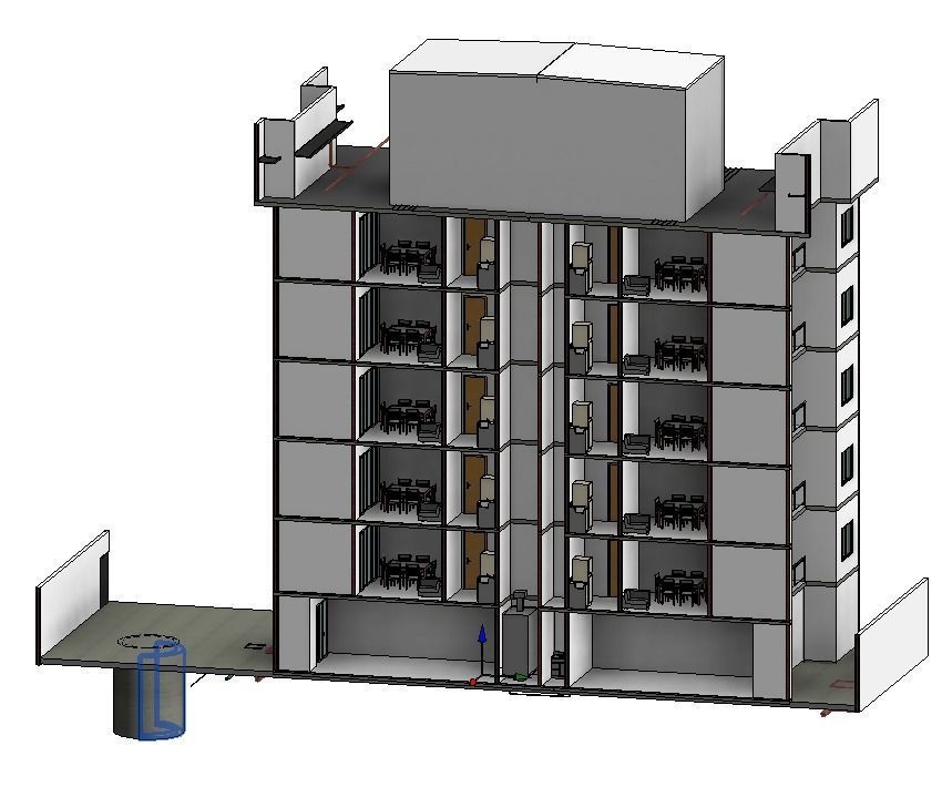 Architectural and hydrosanitary - Arquitetura e hidros REVIT 3D model ...