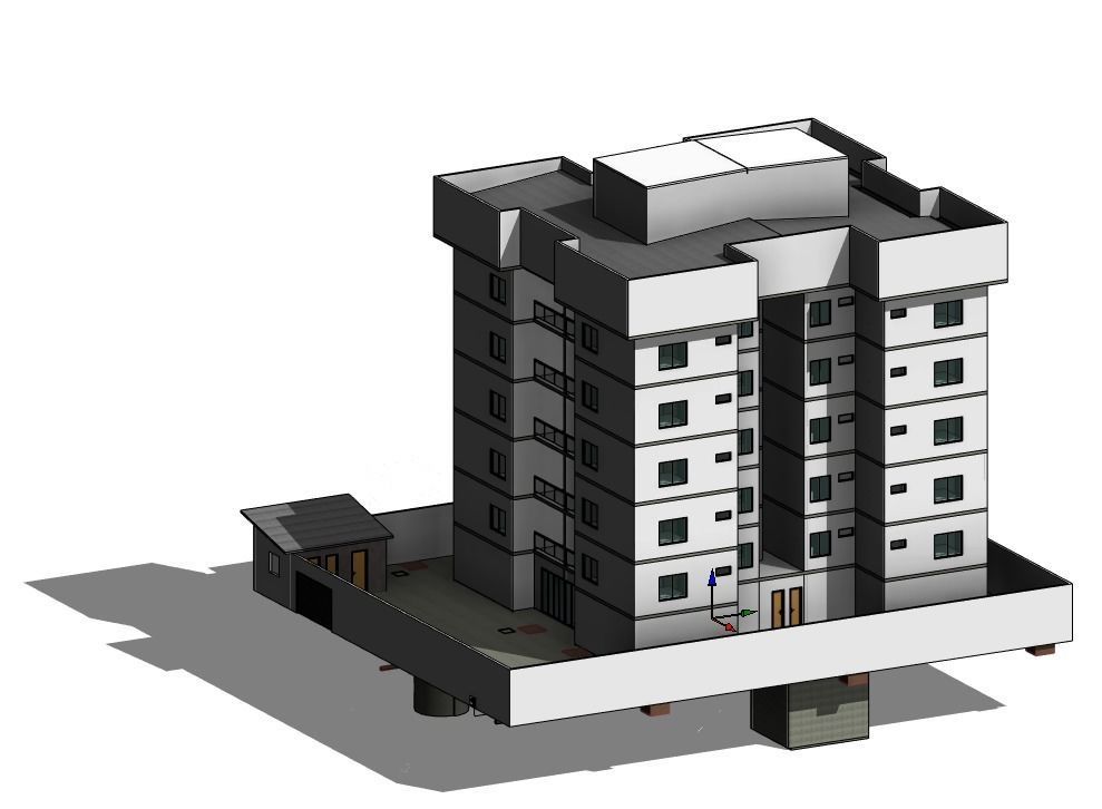 Architectural and hydrosanitary - Arquitetura e hidros REVIT 3D model ...