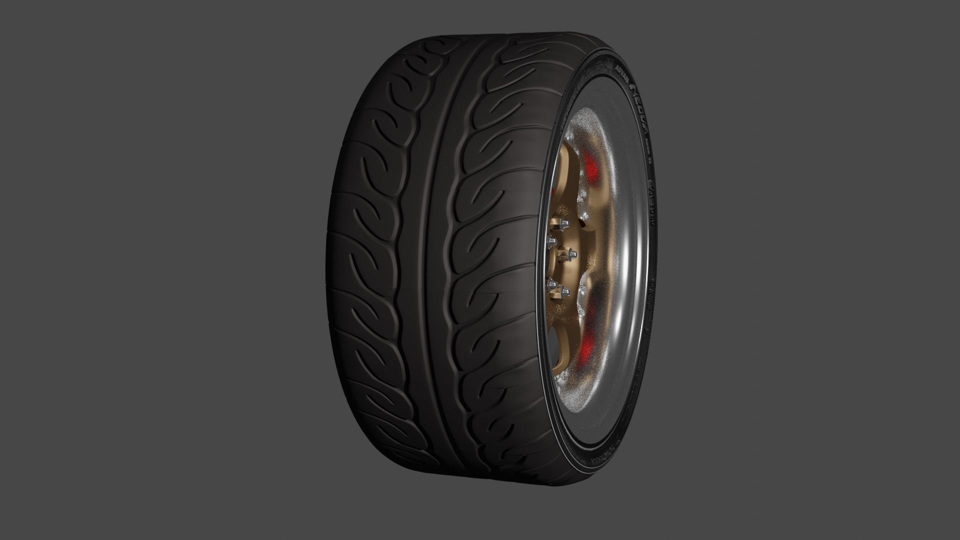 complete car wheel set work meister s1 3D model | CGTrader