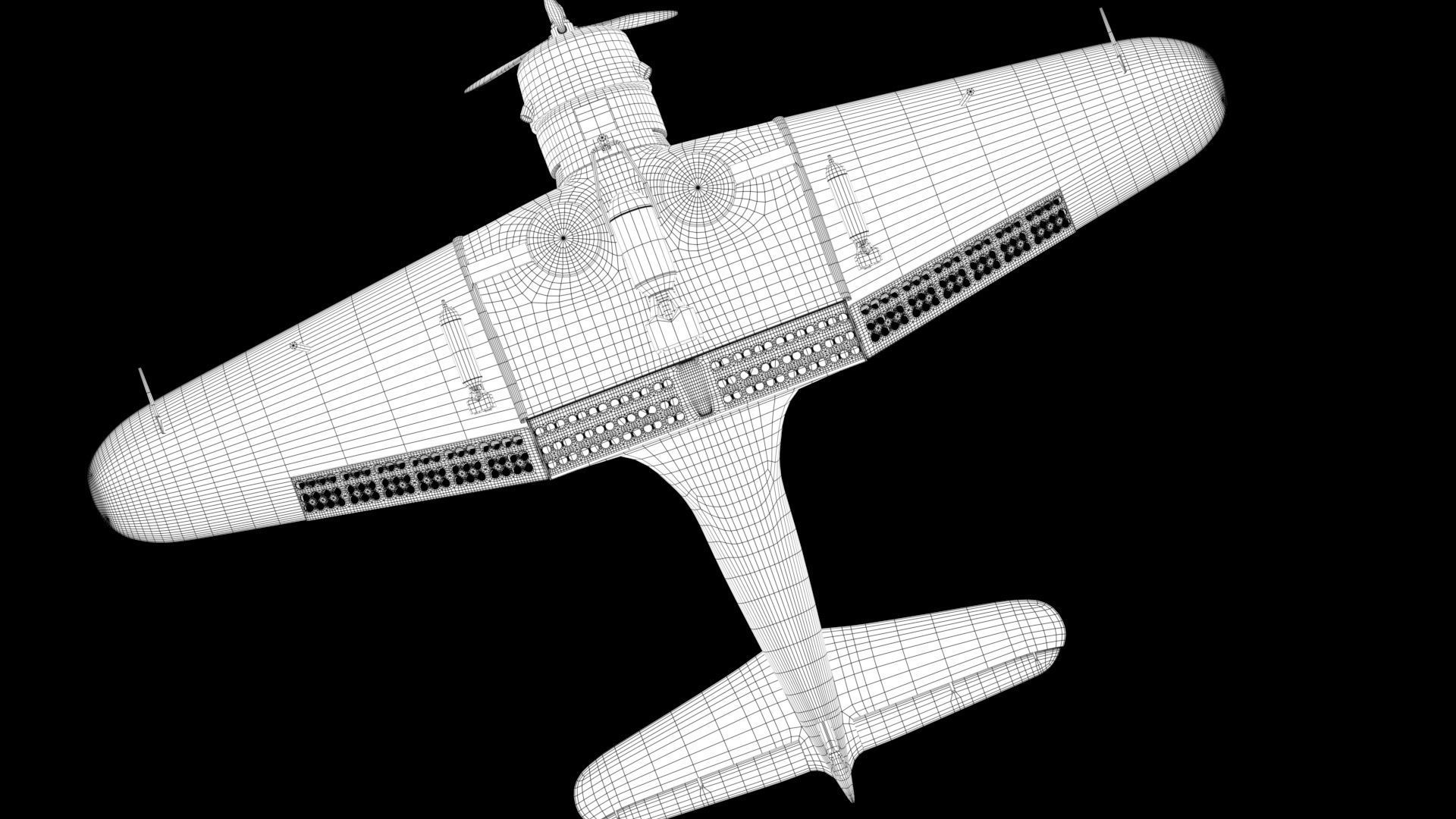 WW2 SDB3 Dauntless for production 3D model rigged | CGTrader