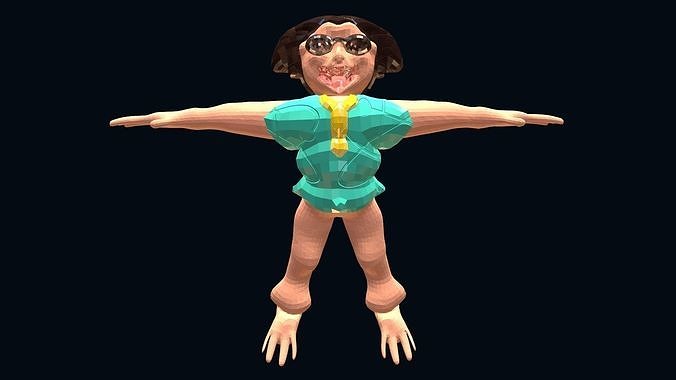 3D model Low-Poly Character Style Dogman VR / AR / low-poly | CGTrader