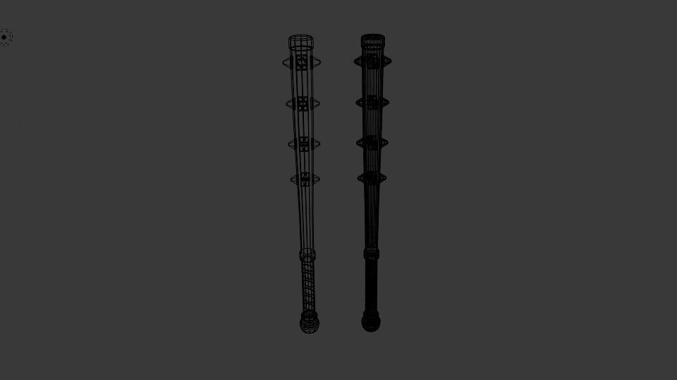 3D model Barbarian Spiked Club Larp Weapon VR / AR / low-poly | CGTrader