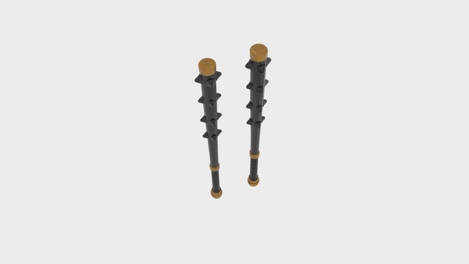 3D model Barbarian Spiked Club Larp Weapon VR / AR / low-poly | CGTrader