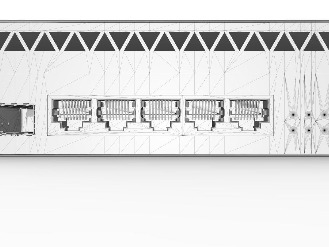 Mikrotik Routerboard RB2011 UiAS-RM Rackmount Router 3D model | CGTrader