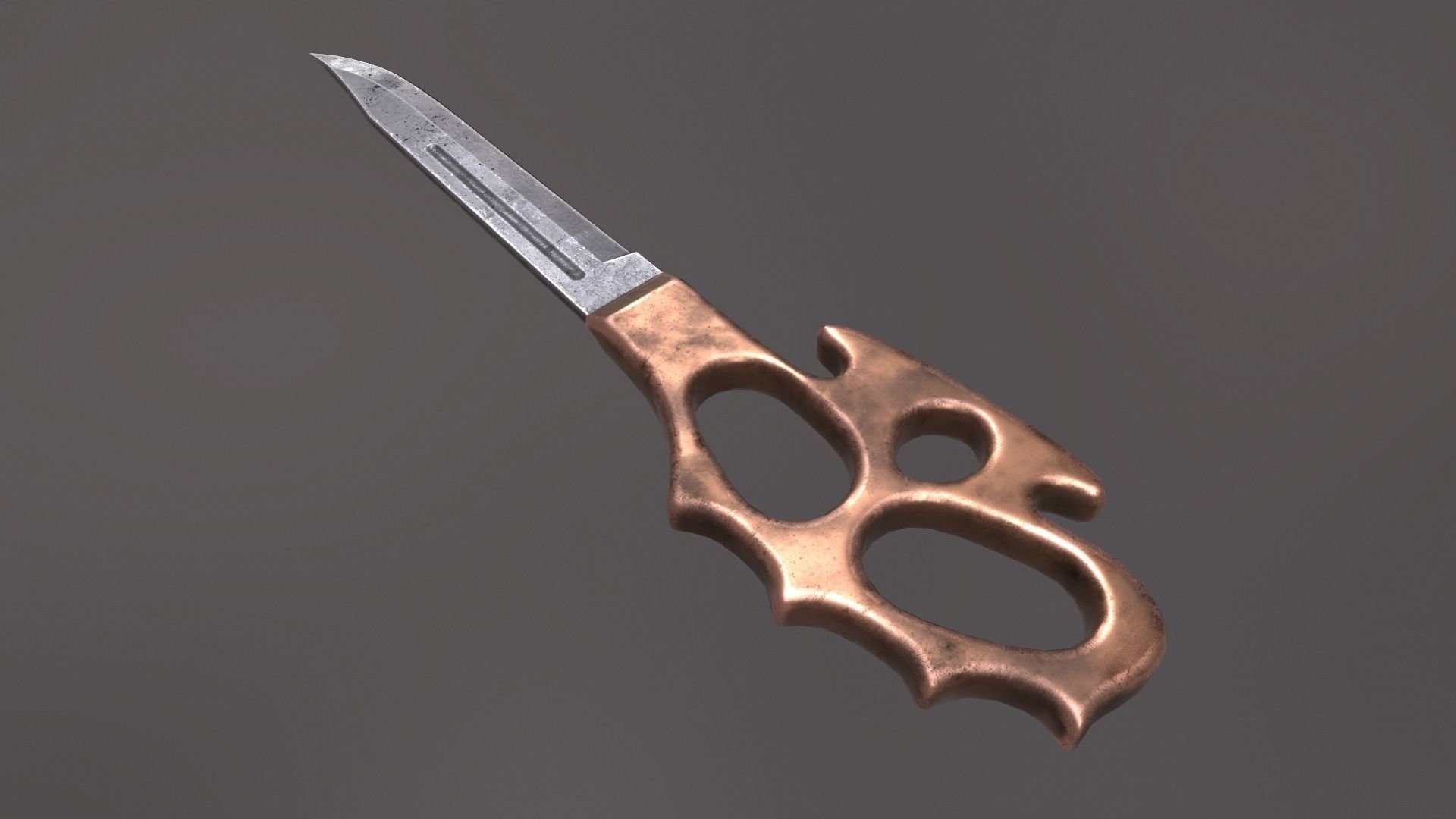 3D model Knuckle knife VR / AR / low-poly | CGTrader