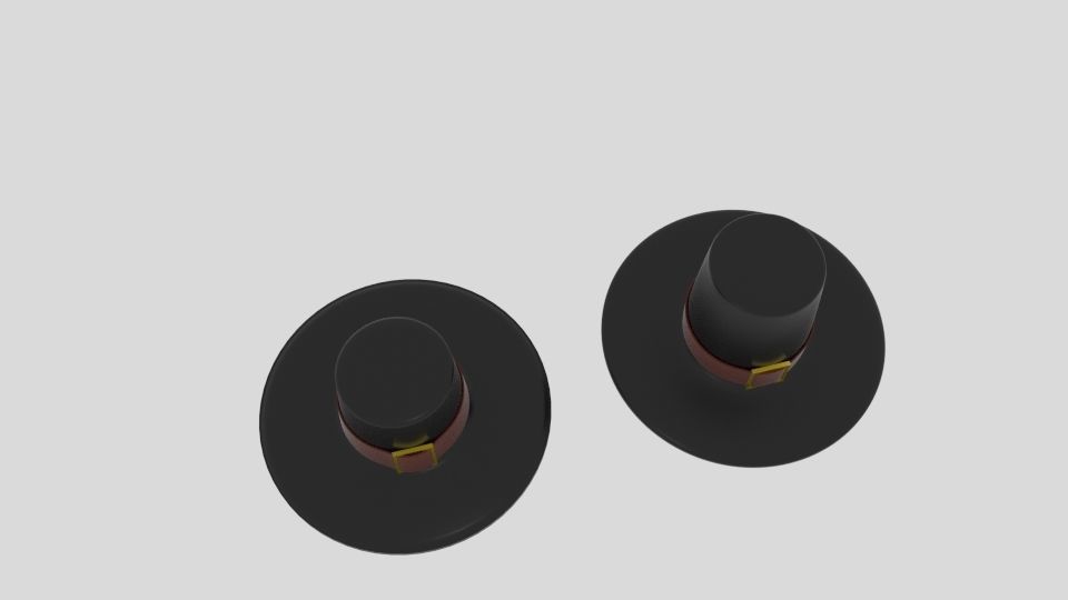 3D model Pilgrim Hat VR / AR / low-poly | CGTrader