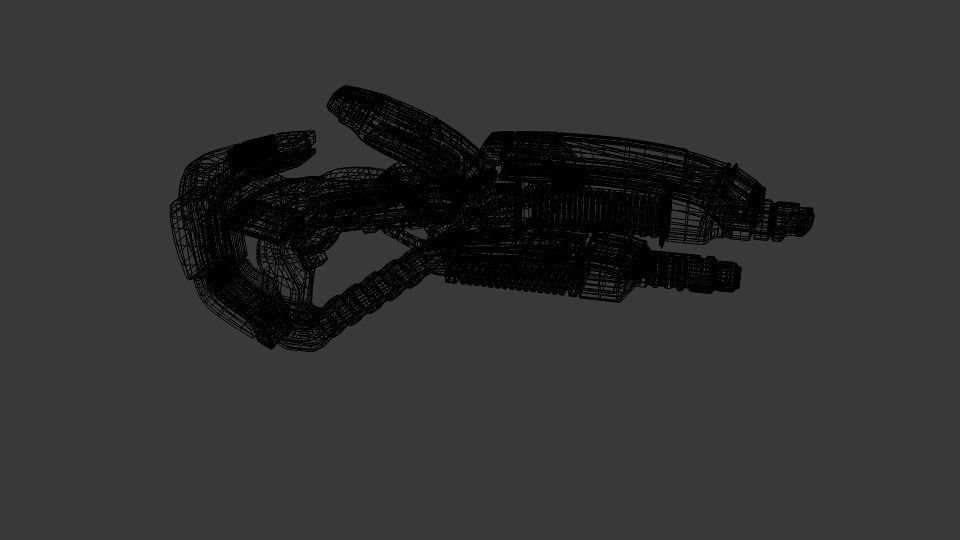 Me2 Gun Geth Plasma Shotgun 3D model | CGTrader