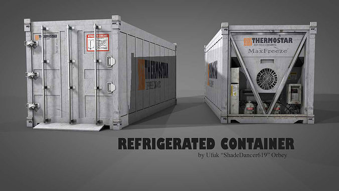 Refrigerated Shipping Container 3D model | CGTrader