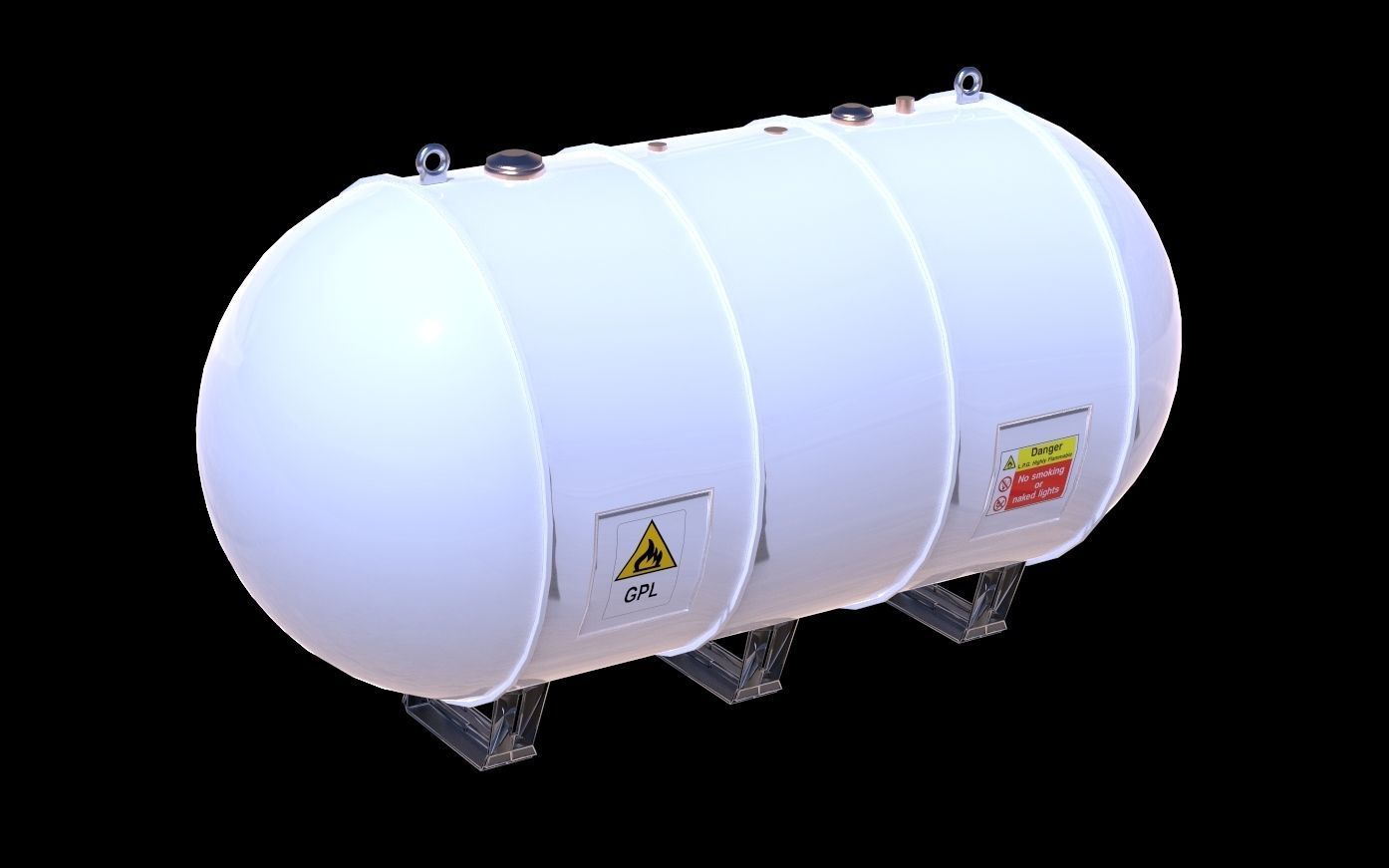 LPG GPL liquefied petroleum gas Storage Tanks 3D model | CGTrader