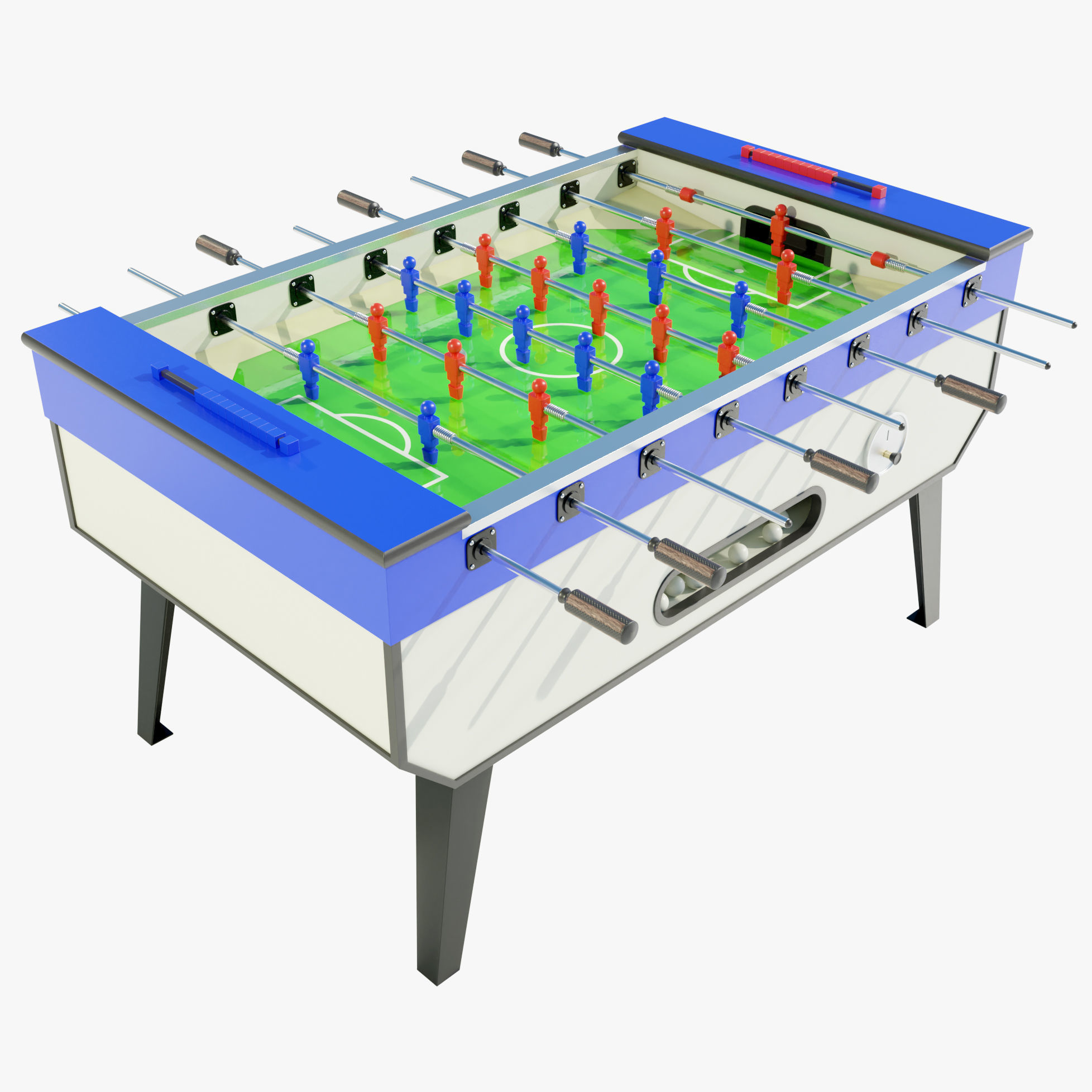 Table football 3D model | CGTrader