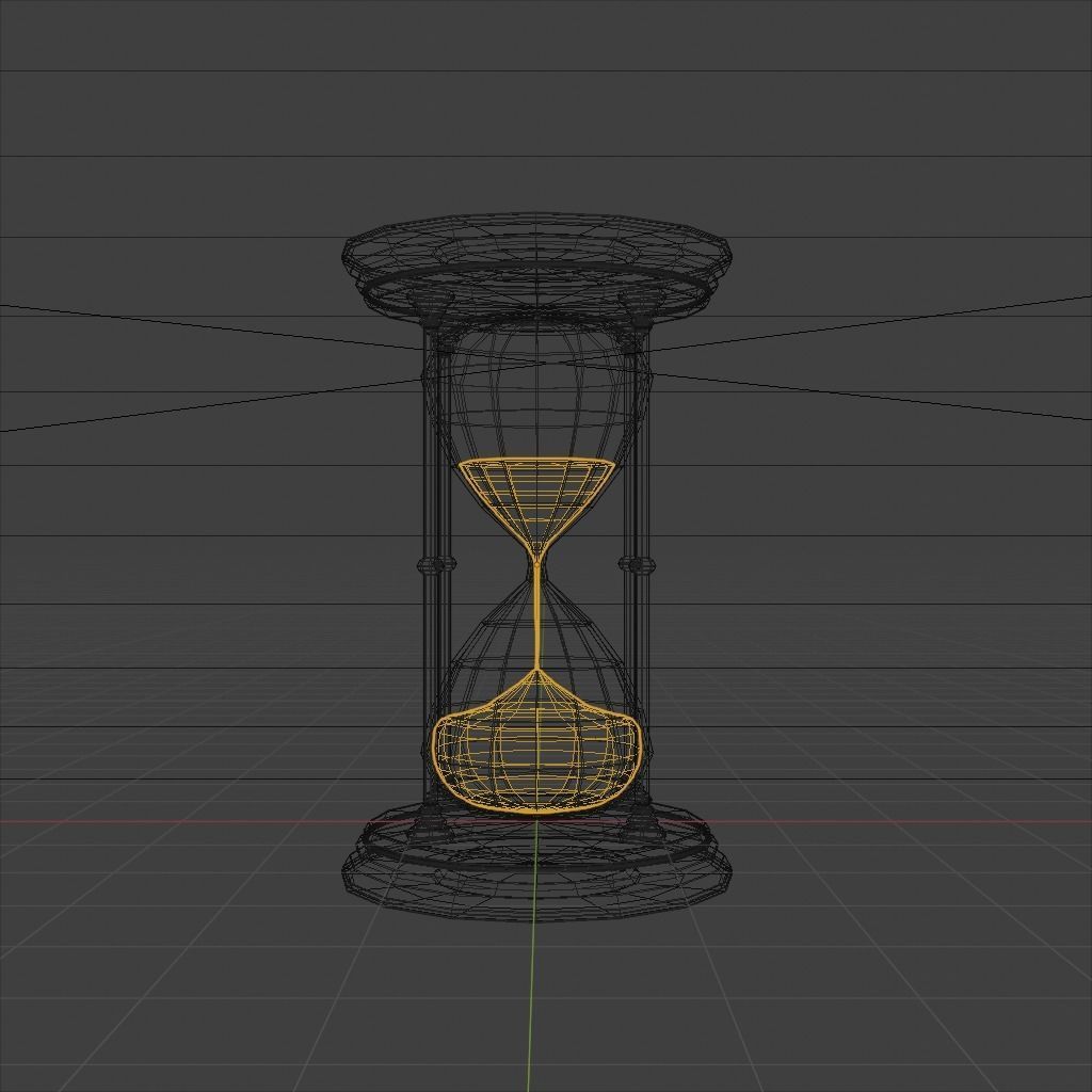 Sand clock 3D model | CGTrader