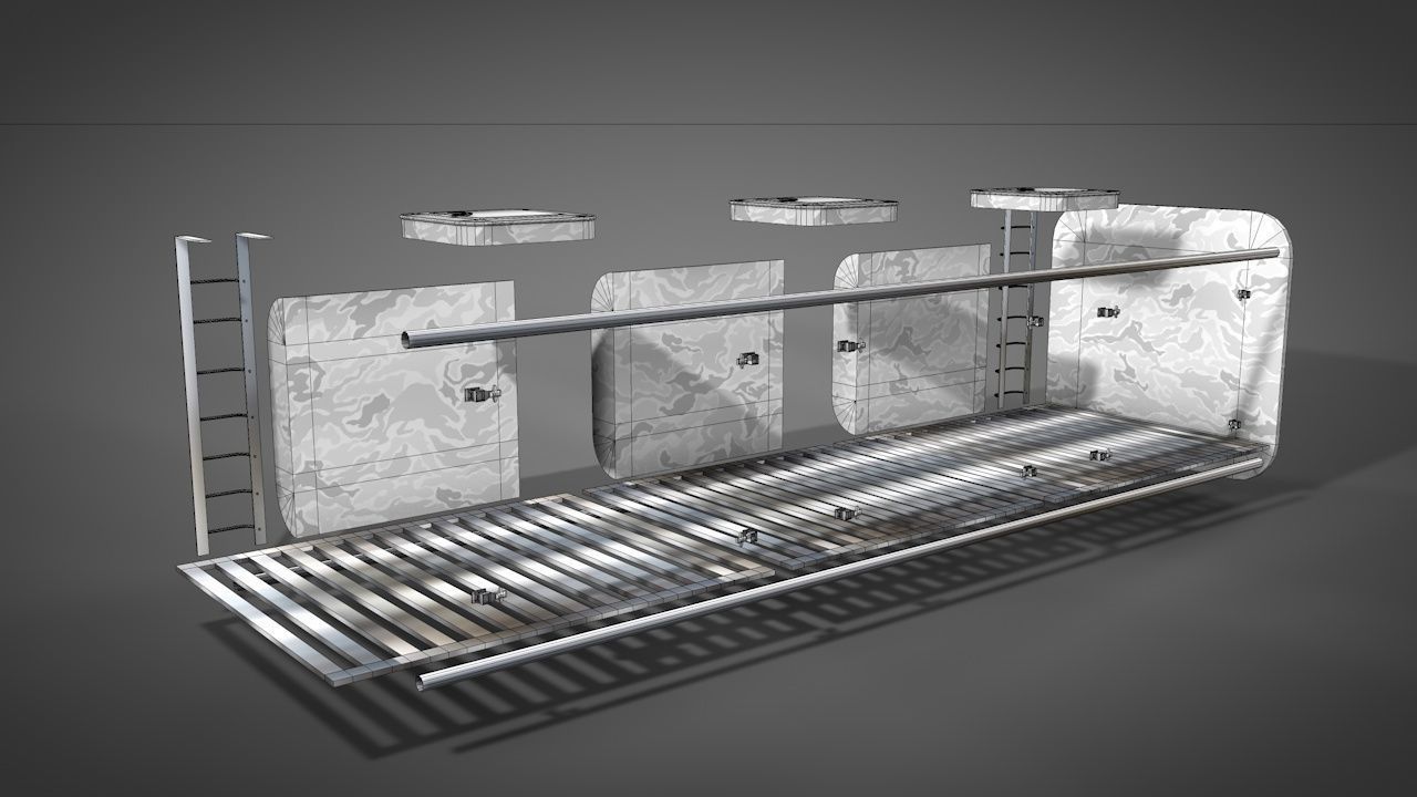 Deep Freeze Container 3D model | CGTrader