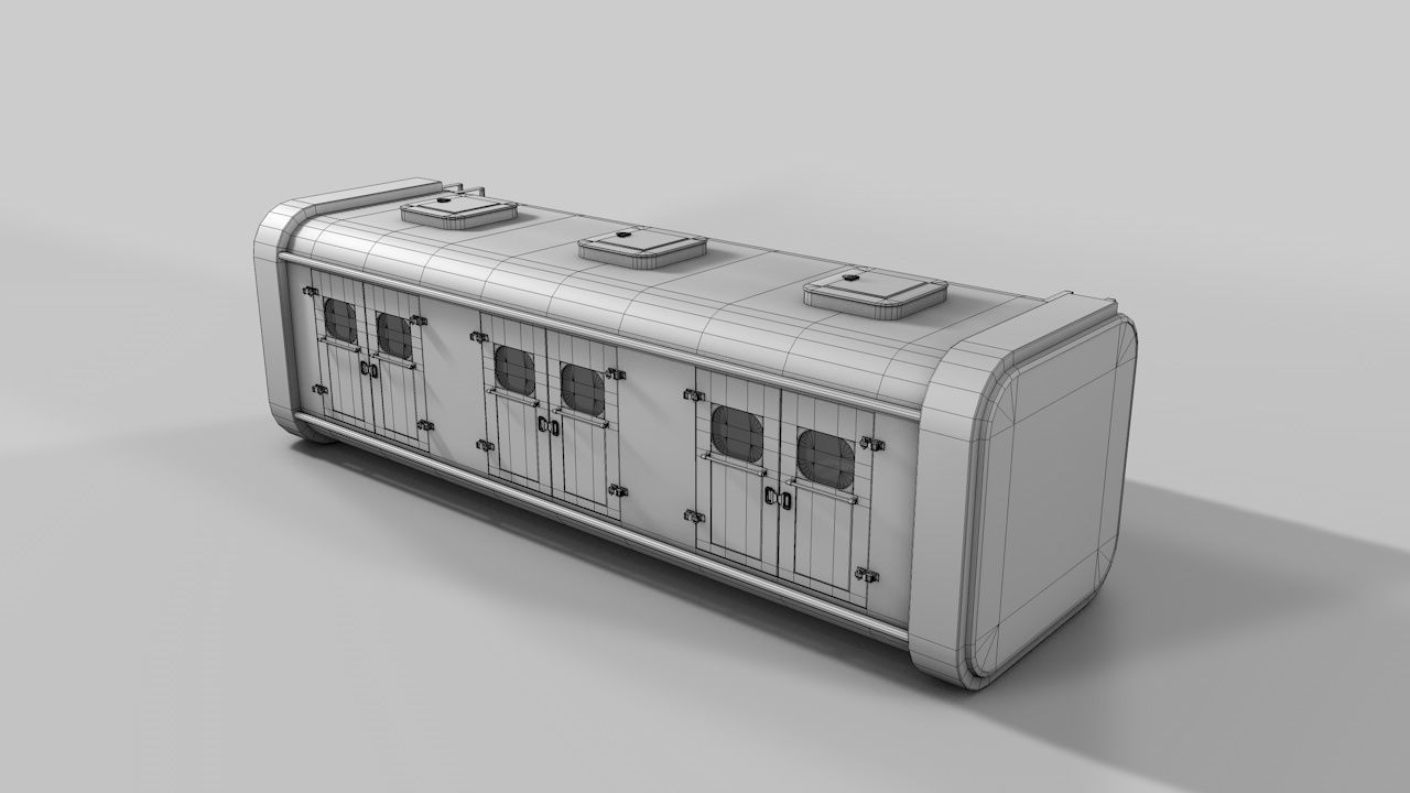 Deep Freeze Container 3D model | CGTrader