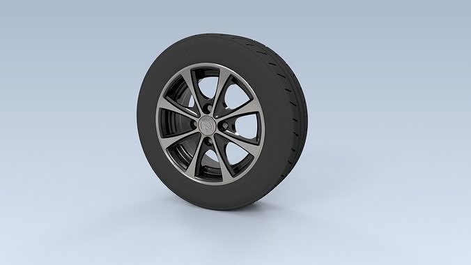 13 Inch Tire Rim Full Set 3D model | CGTrader