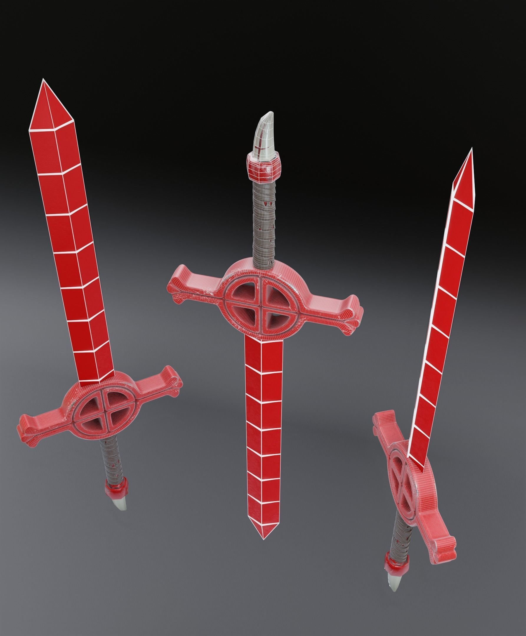 3D model Finn Sword - Demon Blood Sword VR / AR / low-poly | CGTrader